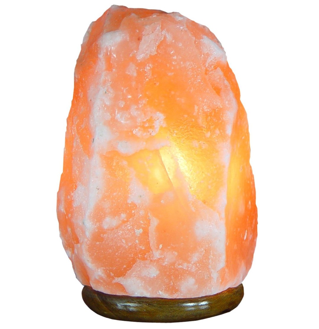Amber Himalayan Salt Crystal Lamp (medium with dimmer cord) - Well of ...